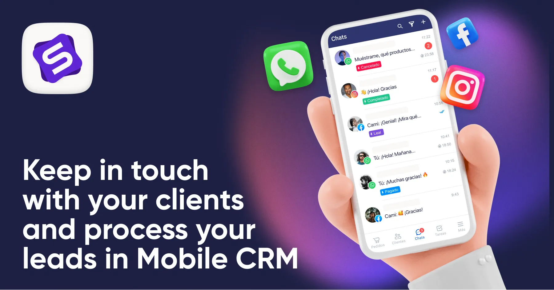 Keep in touch with your clients and process your leads in Mobile CRM | Simla.com